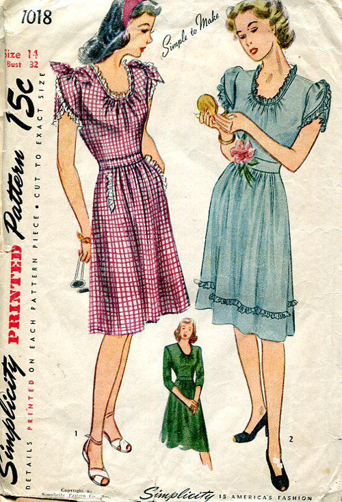 Today's Pattern Story: Simplicity 1018 – A Dress A Day